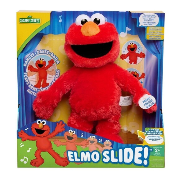 Just Play | Toys | Sesame Street Elmo Slide Singing And Dancing 4inch ...